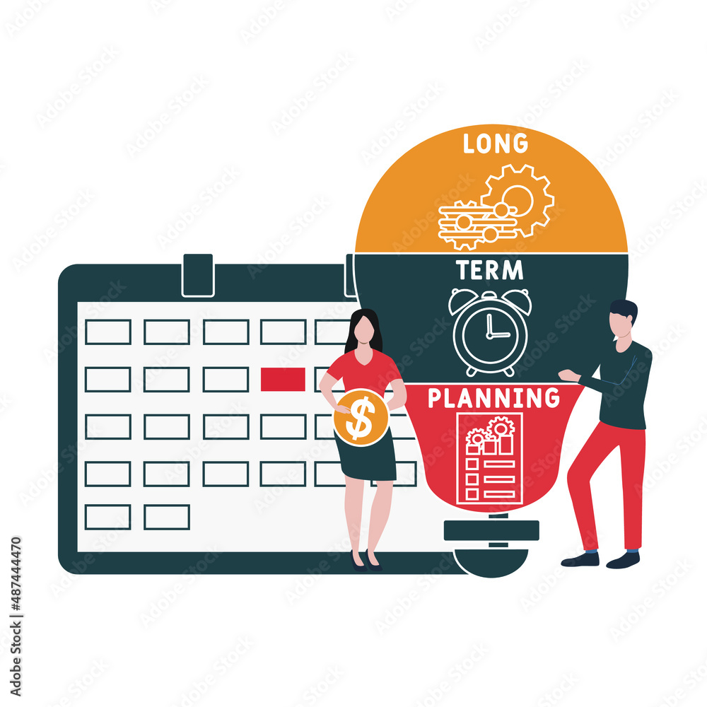 Vecteur Stock LTP - Long-Term Planning acronym. business concept ...