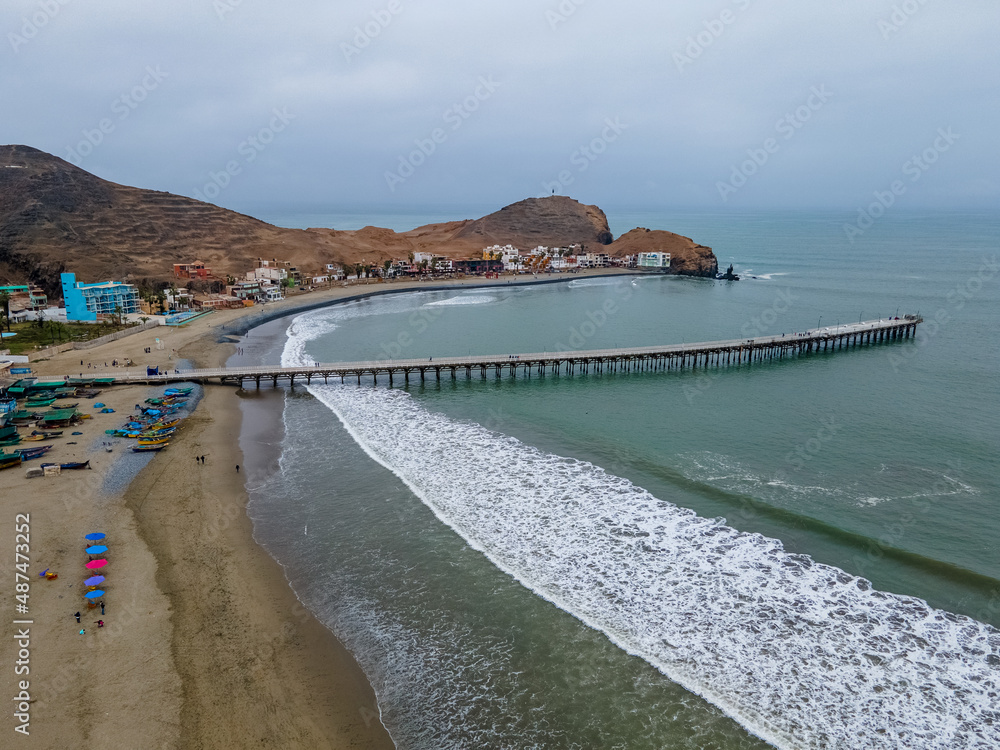 Playa Puerto Viejo, Cerro Azul Stock Photo | Adobe Stock