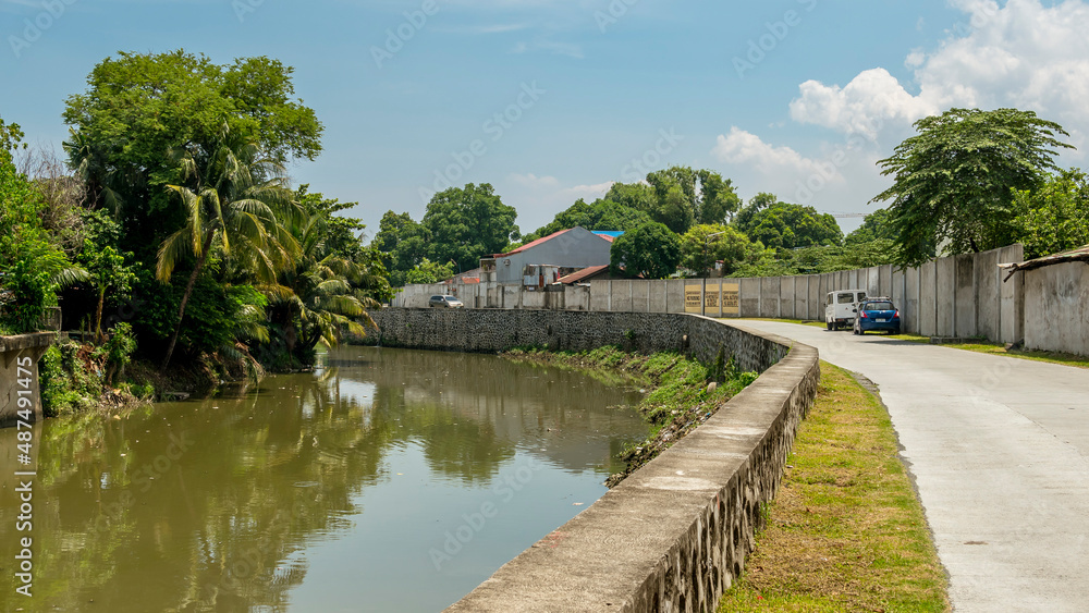 Las Pinas, Metro Manila, Philippines - The Zapote River drive, built on ...