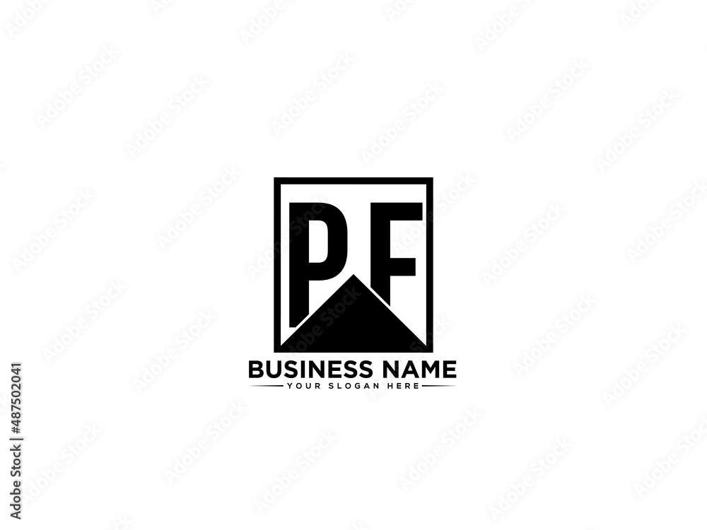 Monogram PF logo icon design, Creative Letter Pf Logo design Vector ...