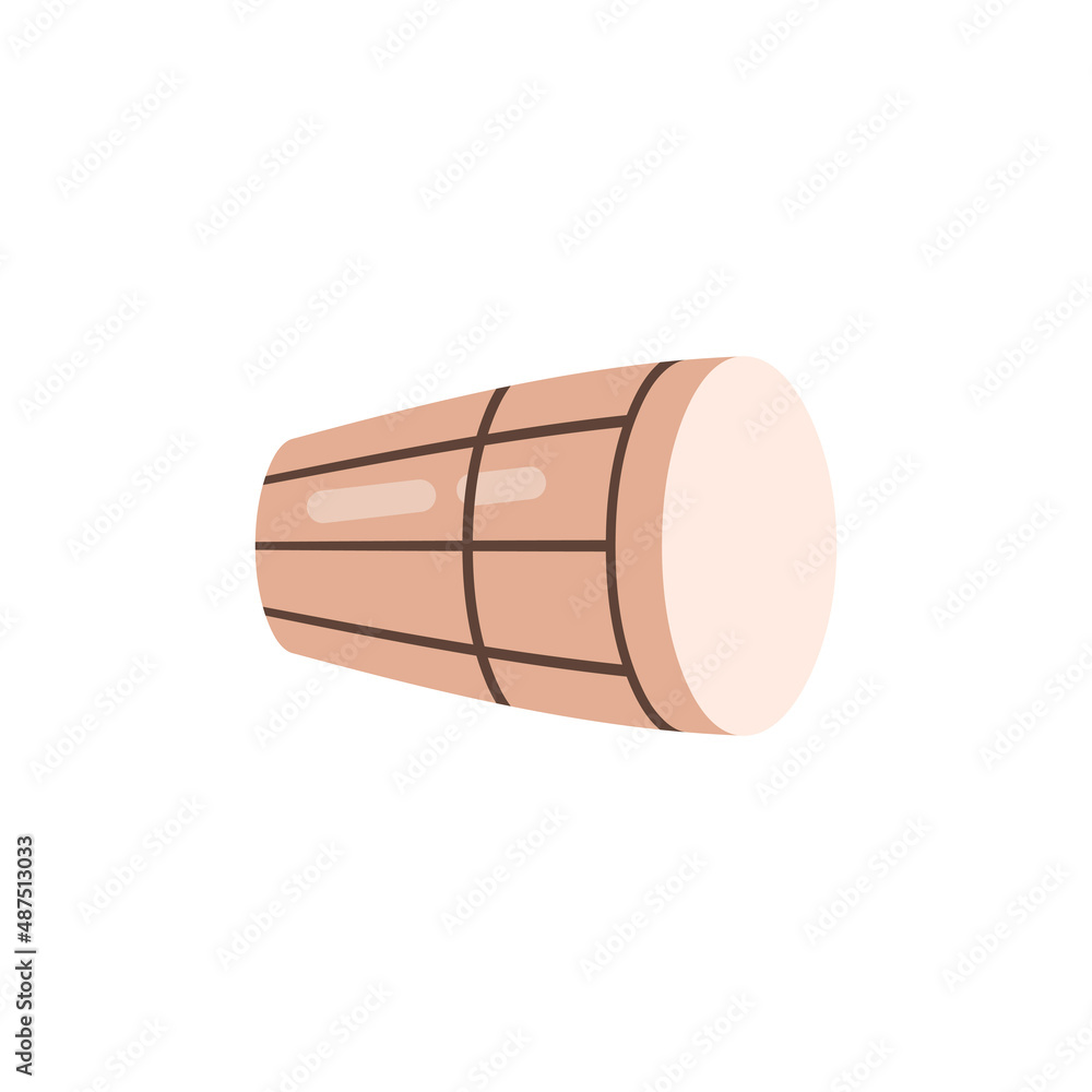 illustration of a gendang or drum. musical instrument. flat cartoon ...