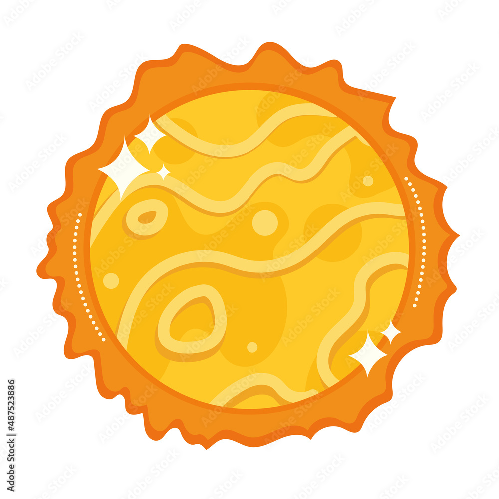 space sun system Stock Vector | Adobe Stock