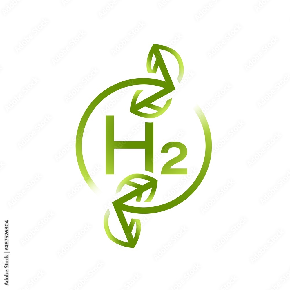 Green Hydrogen Production Sign Editable Vector Illustration Stock green-hydrogen-production-sign-editable-vector-illustration-stock