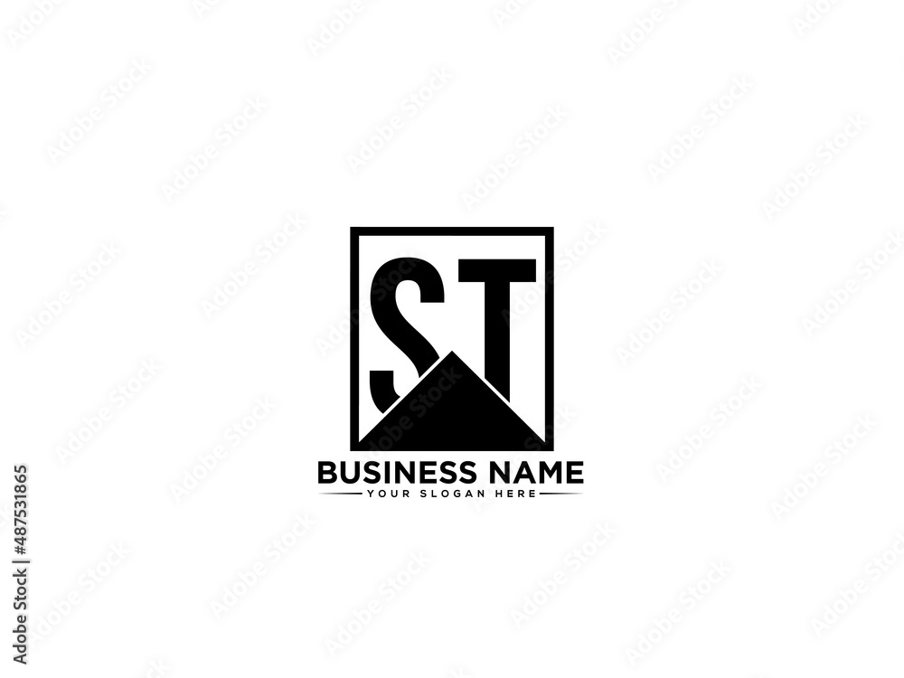 Letter ST Logo Vector, Monogram Letter St s&t Logo icon design for your ...