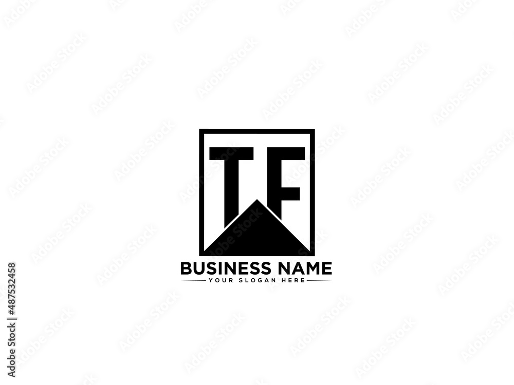 Vetor de Unique TF Logo Icon Design, Bold Letter Tf logo monogram ...