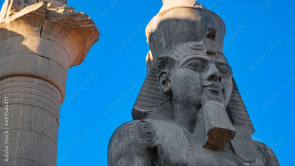 Luxor Temple in Luxor, ancient Thebes, Egypt. Luxor Temple is a large ...