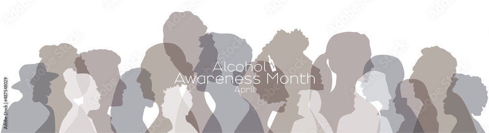 Alcohol Awareness Month banner. Stock Vector | Adobe Stock