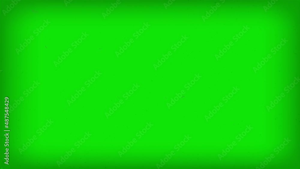 Noise animation of old film ( green background for chroma key use ...