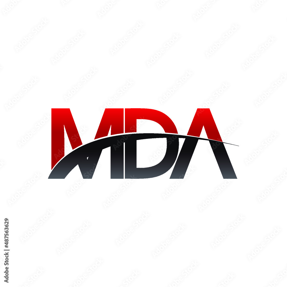 MDA Letter Monogram Logo Concept Design Stock Vector | Adobe Stock