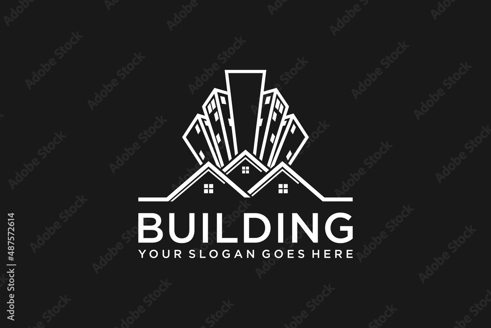 building logo construction, logo reference for your business Stock ...