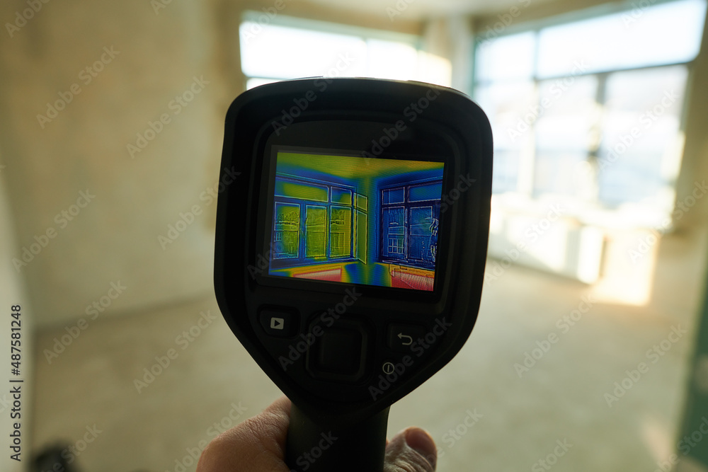 thermal imaging camera inspection window for temperature check and ...