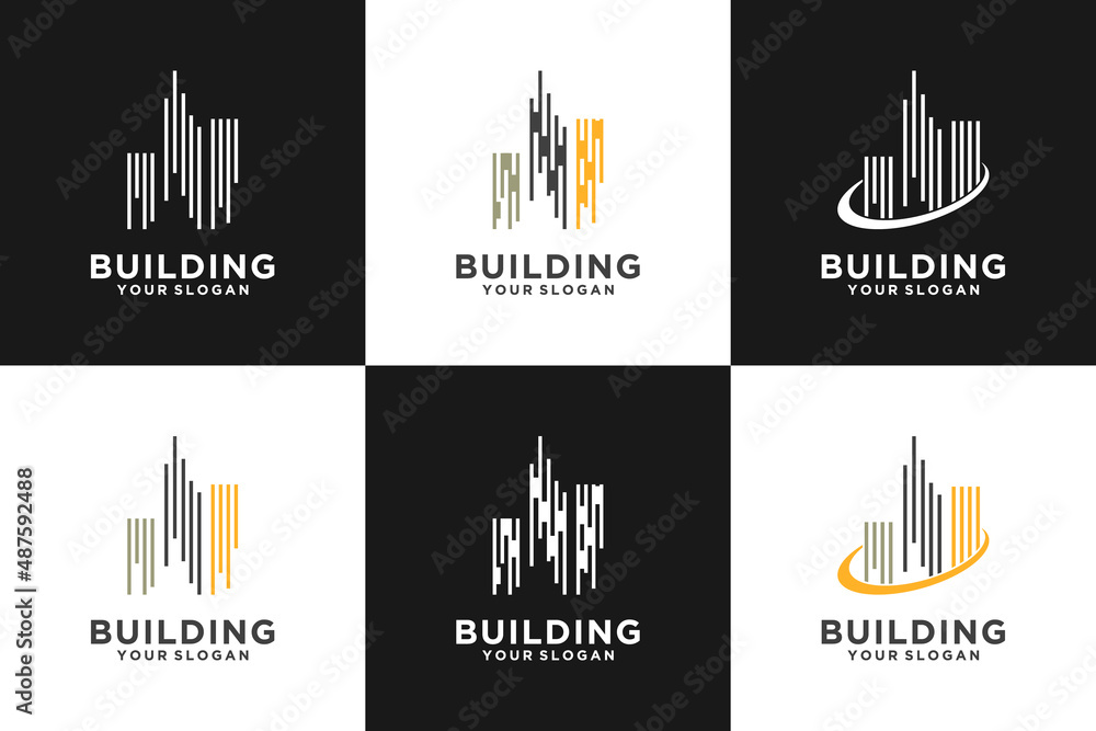 building logo construction, logo reference for your business Stock ...