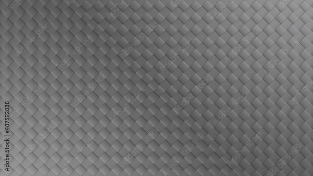 Blue square cells form diagonal abstract carbon doors that hide green ...