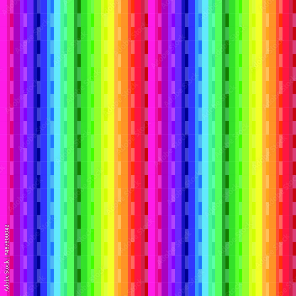 Seamless Pattern Rainbow Color Fade with White Regtangle For Background ...