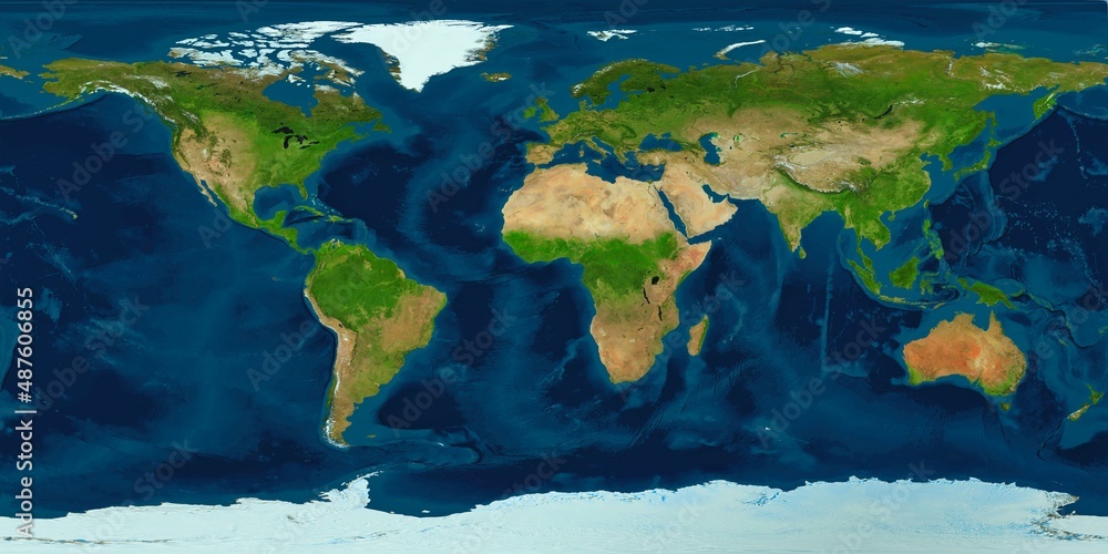 XXL size physical world map illustration. Extra large big map with ...