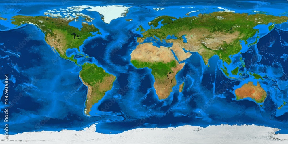 XXL size physical world map illustration. Extra large big map with ...