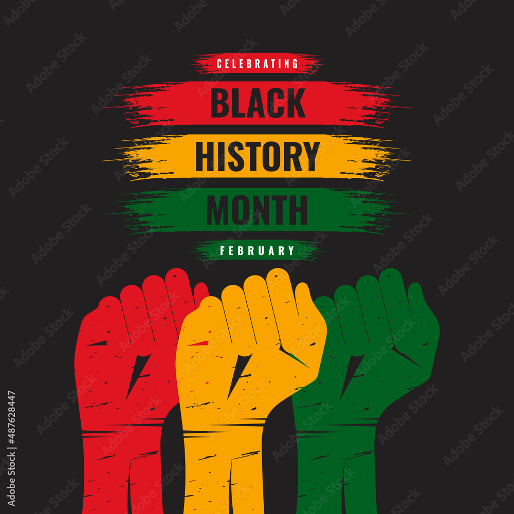 Black history month 2022 African American history celebration vector ...