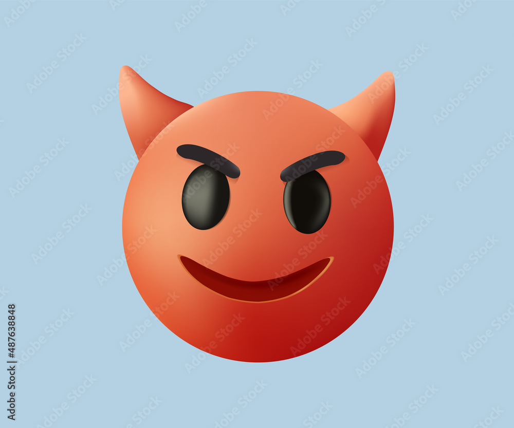 Devil Smiley Face Clip Art