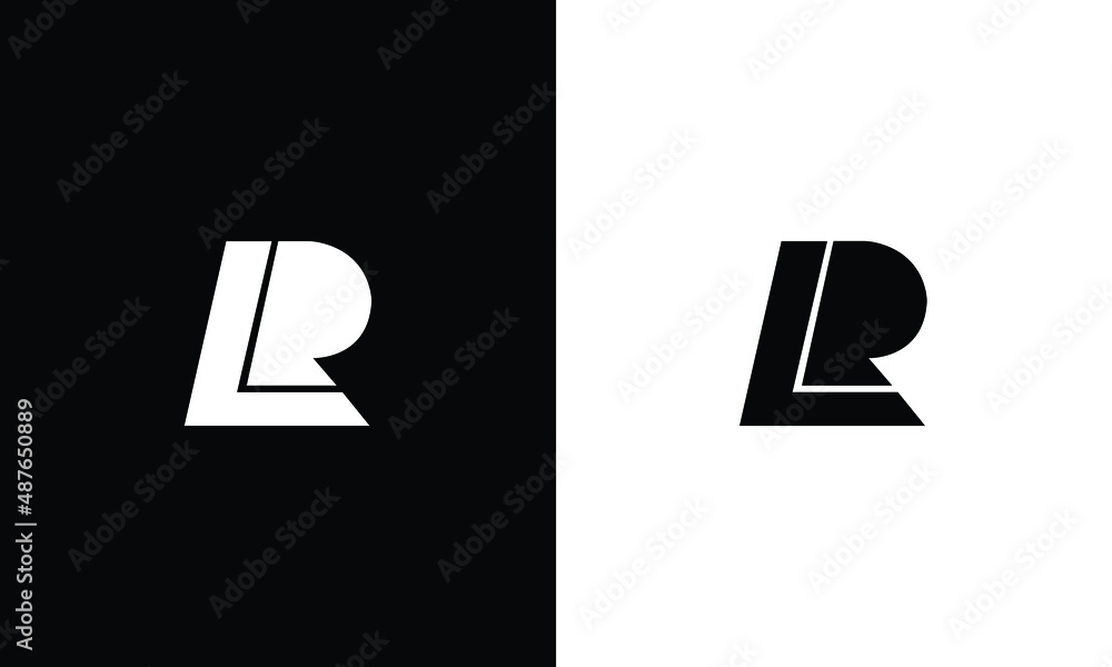 lr letter original monogram logo design Stock Vector | Adobe Stock