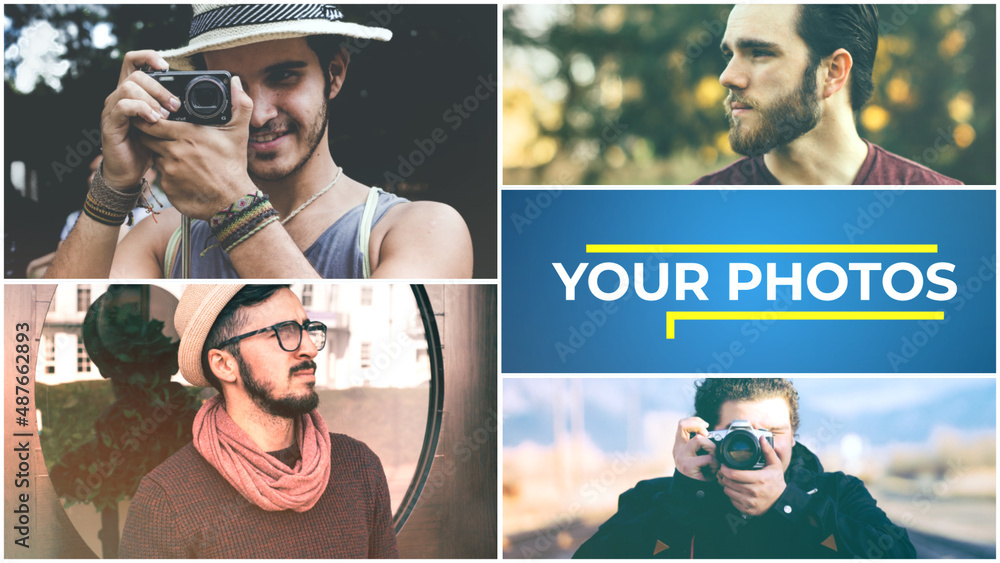 Gallery Photo with Text Stock Template | Adobe Stock