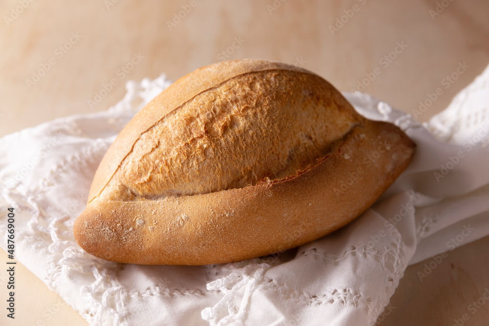 Bolillo. Traditional mexican bakery. White bread commonly used to ...