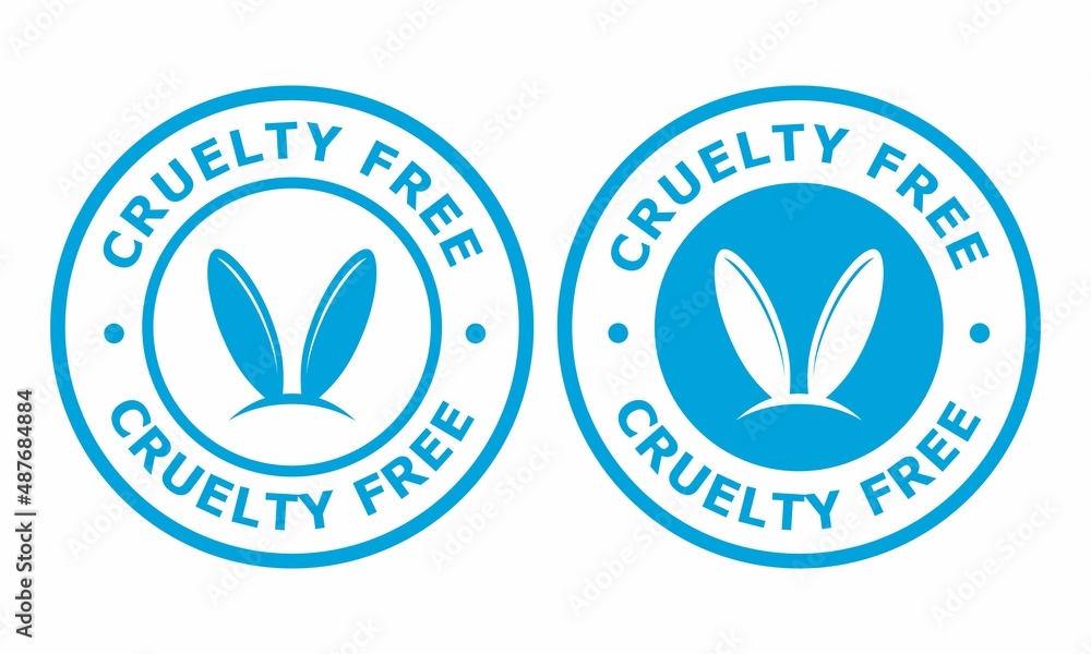 Cruelty free badge logo design. Suitable for product label Stock Vector ...
