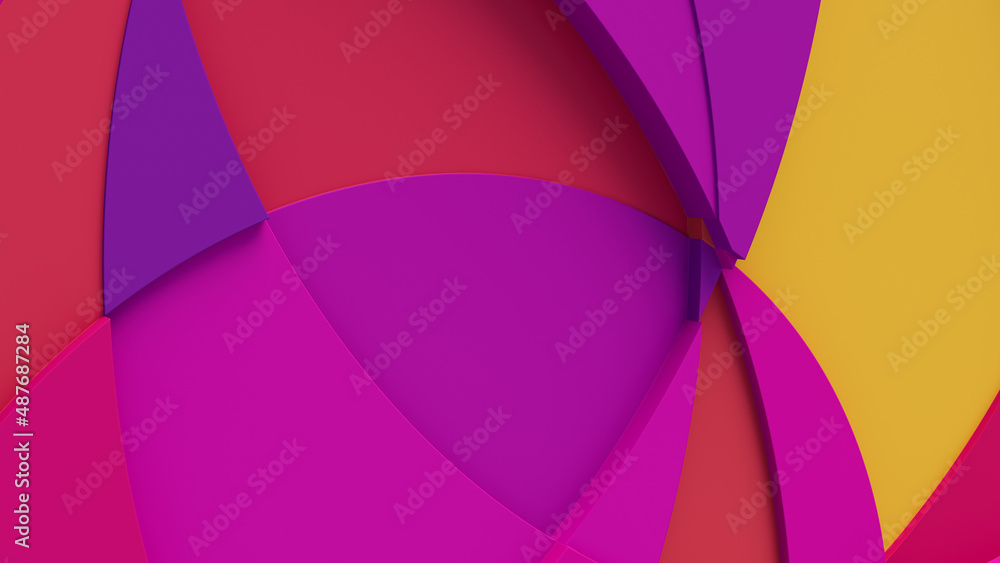 Multicolored Tech Background with a Geometric 3D Structure. Vibrant ...