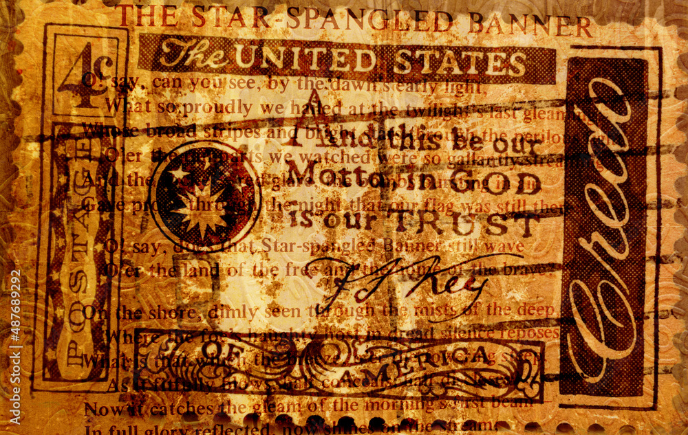 Grunge Background Vintage Background With Postage Stamp Design Stock ...