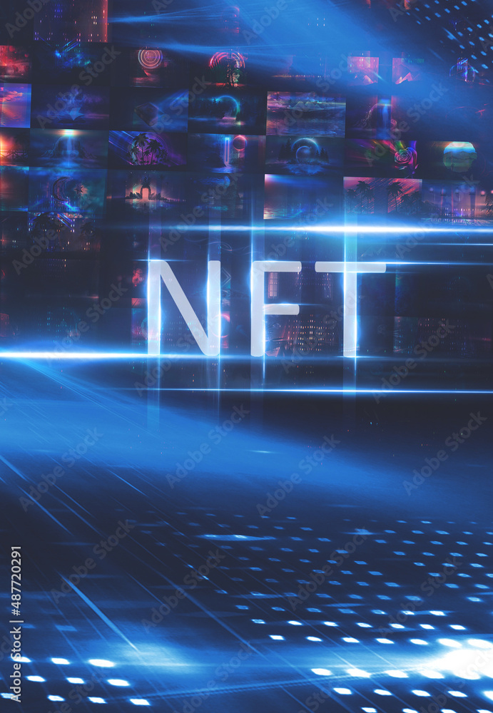 Collage signed with NFT token. Abstract NFT collage. EVERYDAYS: THE ...