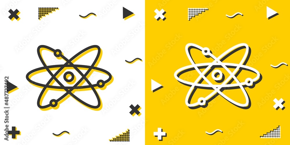 atomic line icon. Simple outline style.atomic linear sign. Vector ...