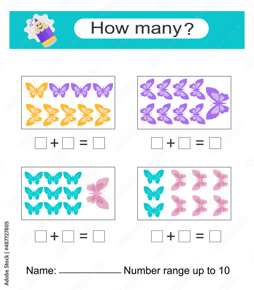 Math Game For Kids Preschool Worksheet Activity Printable Worksheet Math Game For Kids Preschool Worksheet Activity Printable Worksheet