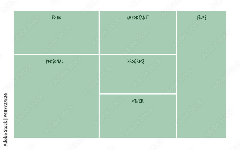 Desktop Organizer Green Wallpaper เวกเตอร์สต็อก | Adobe Stock