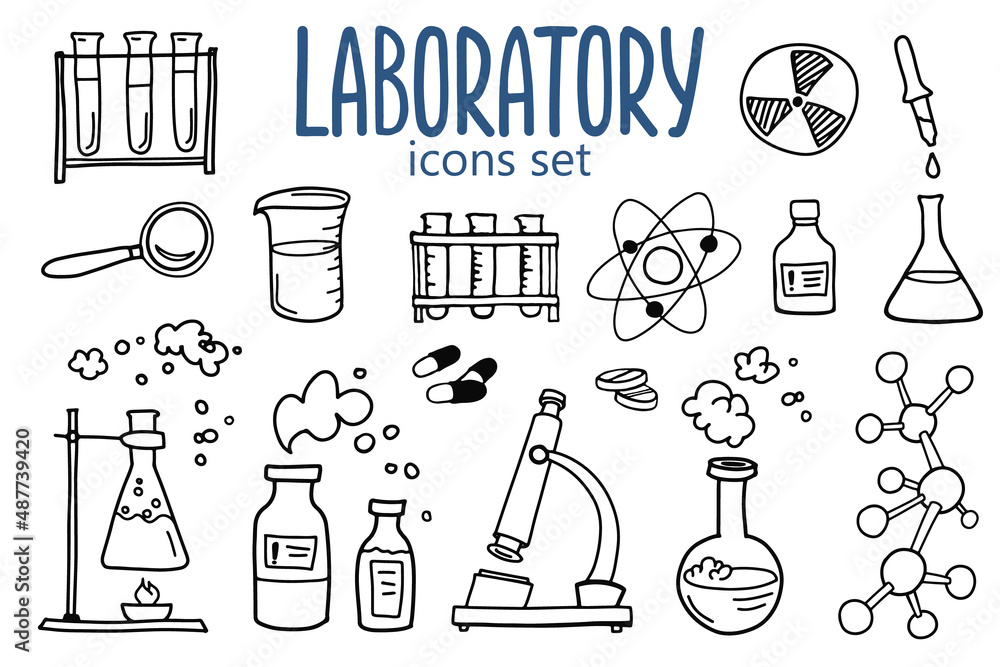 Cartoon Science Symbols
