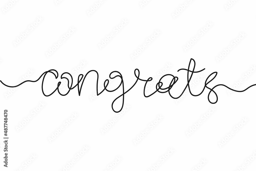 Vector abstract continuous one single simple line drawing icon of ...