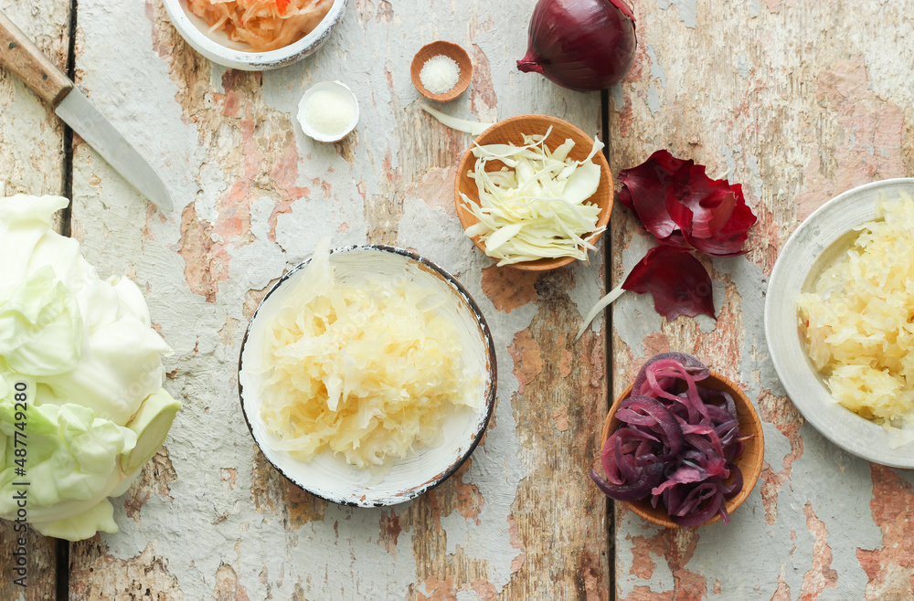 Gemüse sauer einlegen Fermentation fermentieren Stock Photo | Adobe Stock