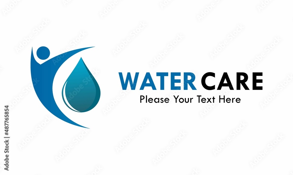 Water care logo template illustration Stock Vector | Adobe Stock