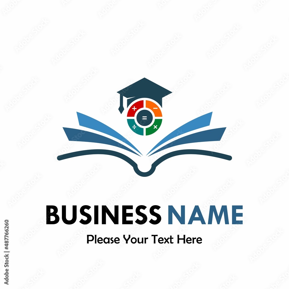 Math education logo template illustration Stock Vector | Adobe Stock