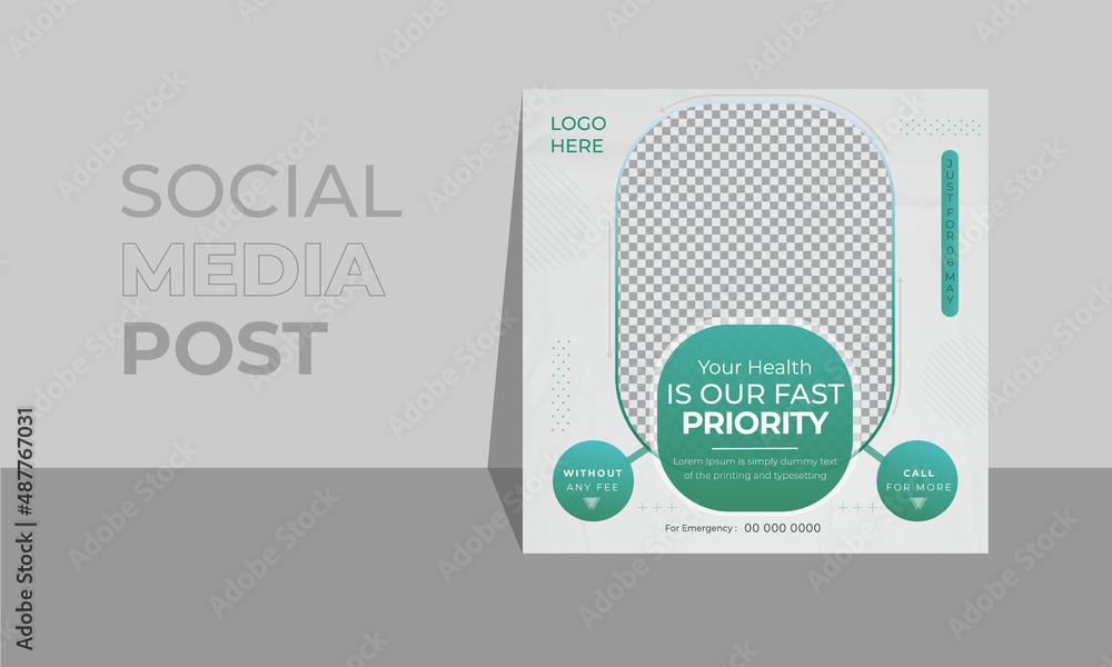 Modern Professional Creative Victor Unique Medical Social Media Post ...