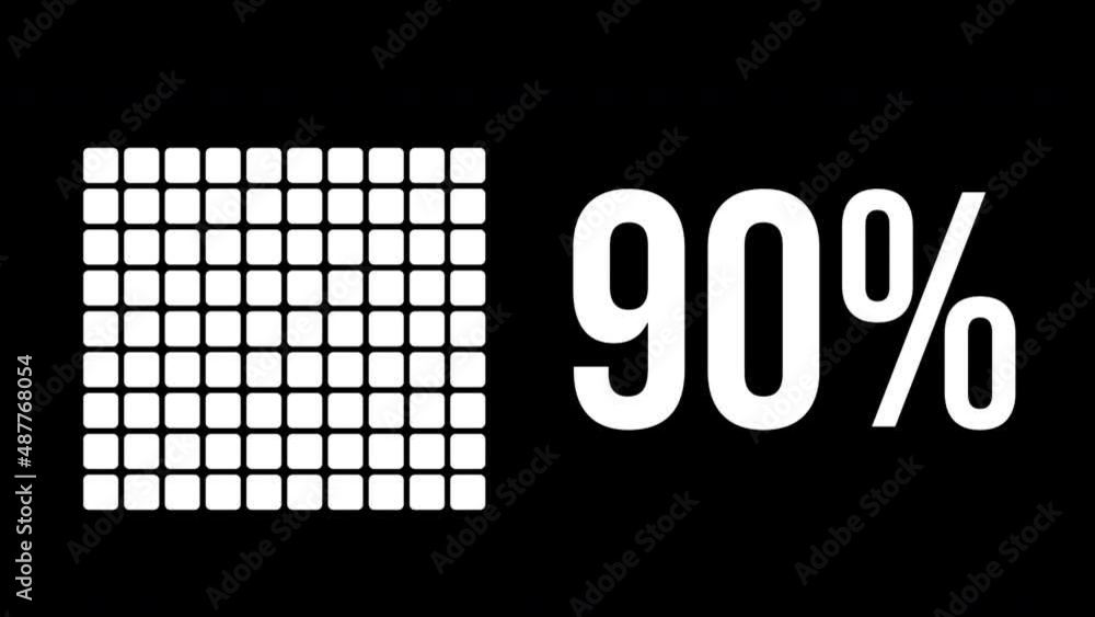 90 Percent Infographic Diagram Ninety Percentage Square Rectangle 4K 90-percent-infographic-diagram-ninety-percentage-square-rectangle-4k