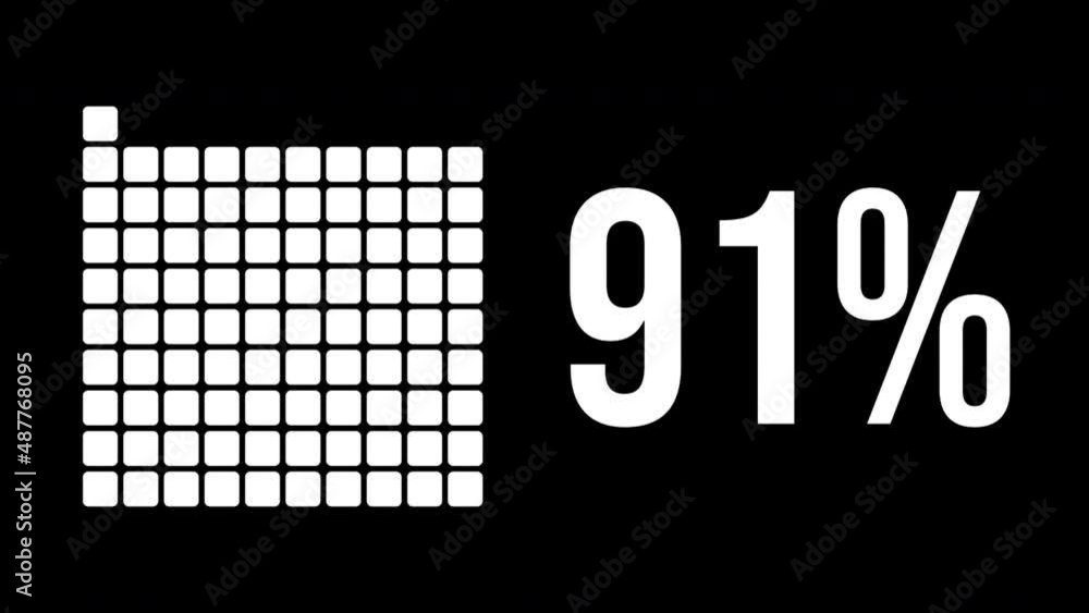 91 percent infographic diagram, ninety-one percentage square rectangle ...