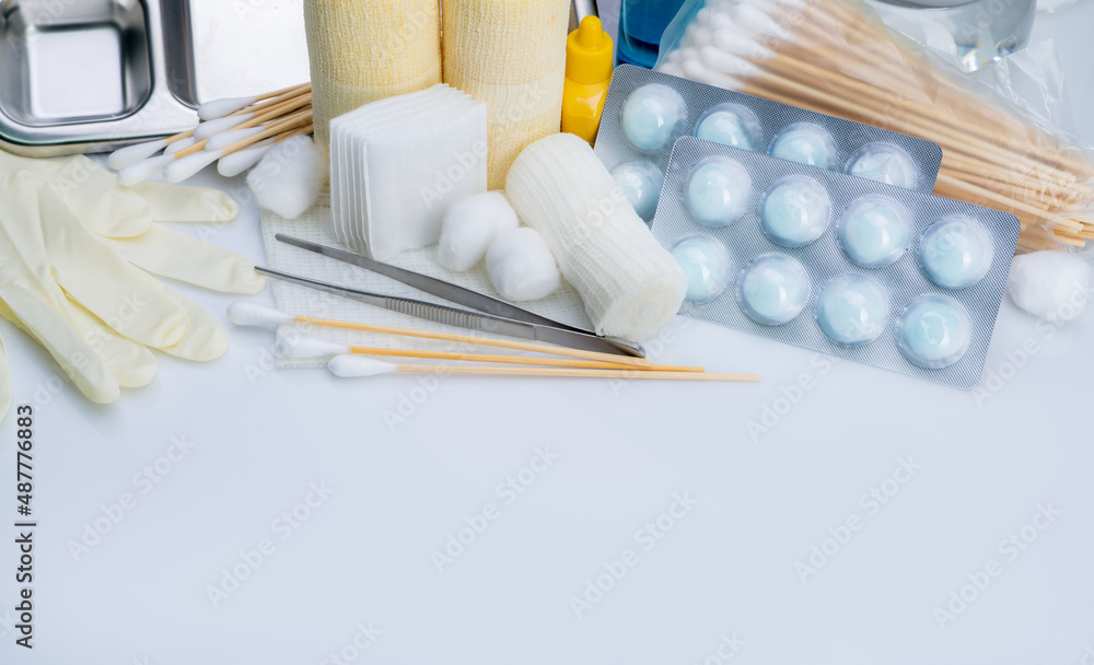 Wound care dressing set. Medical supply for diabetes, surgical and ...