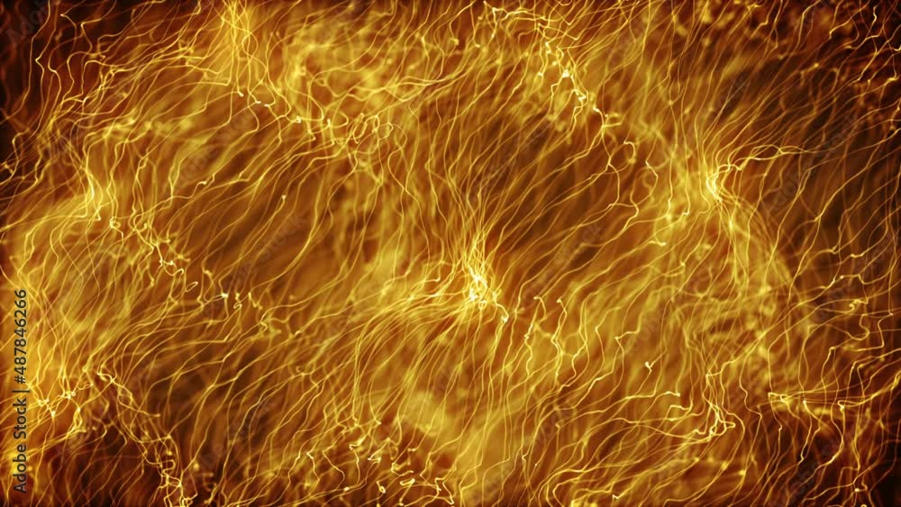 Vidéo Stock Abstract Gold Strings Waving Fx Background Loop/ 4k ...