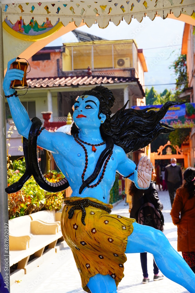 Hindu God Shiva doing tandav images Stock Photo | Adobe Stock