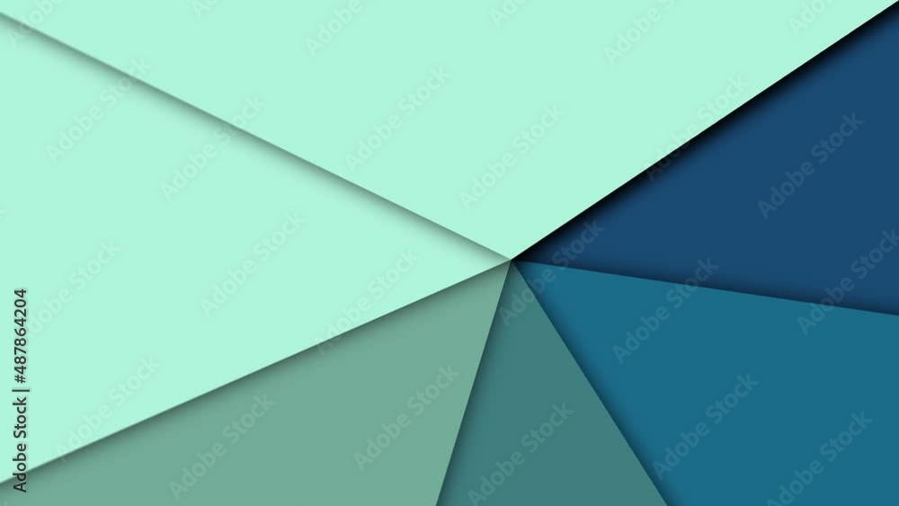 Blue palette triangles rotate in a circle. Сounterclockwise rotation ...