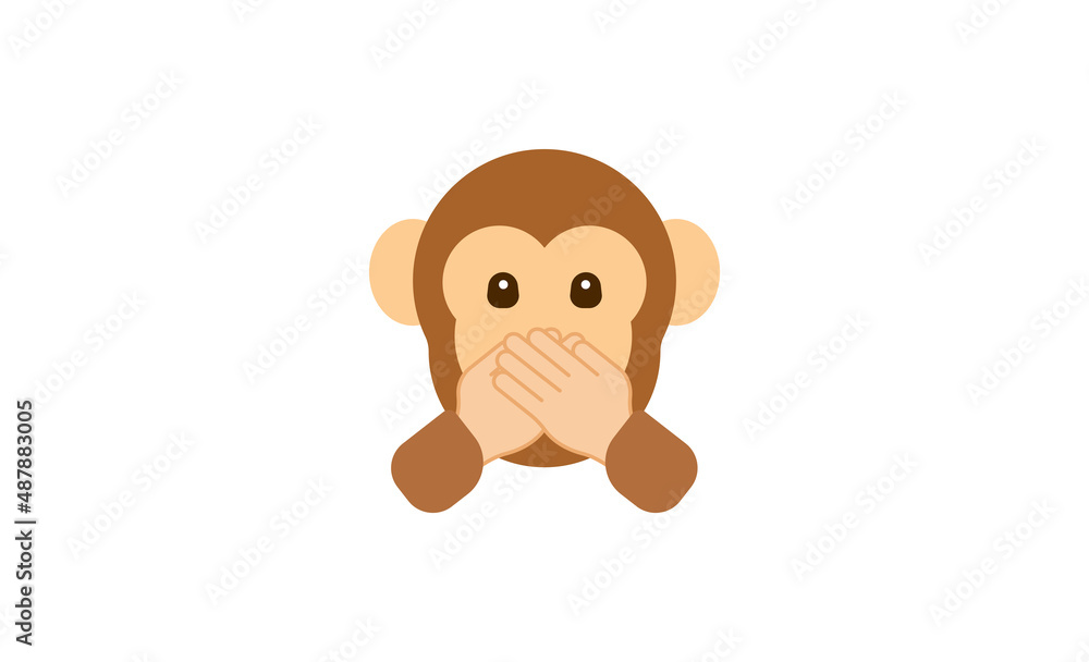 Speak No Evil Monkey Emoji