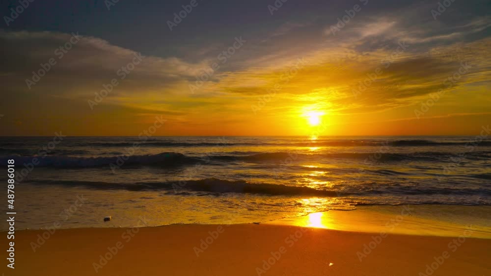 After covid19 sunset tropical beach sea. New normal after covid-19 ...