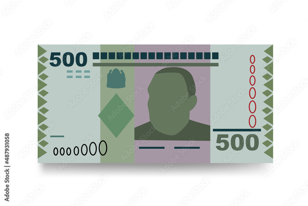 Tanzanian Shilling Vector Illustration. Tanzania money set bundle ...