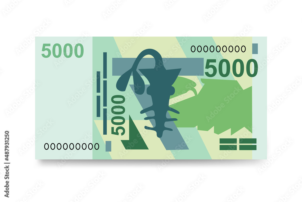 CFA Franc BCEAO Vector Illustration. West African Frank money set ...
