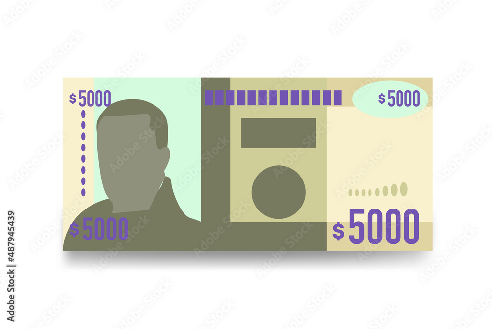 Jamaica Dollar Vector Illustration. Jamaican money set bundle banknotes ...