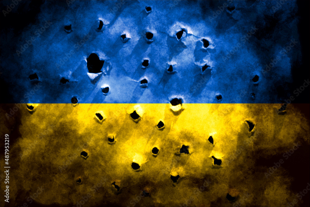 with Ukraine. Ukrainian symbols. Stop the war. Stop Russian Putin. flag ...